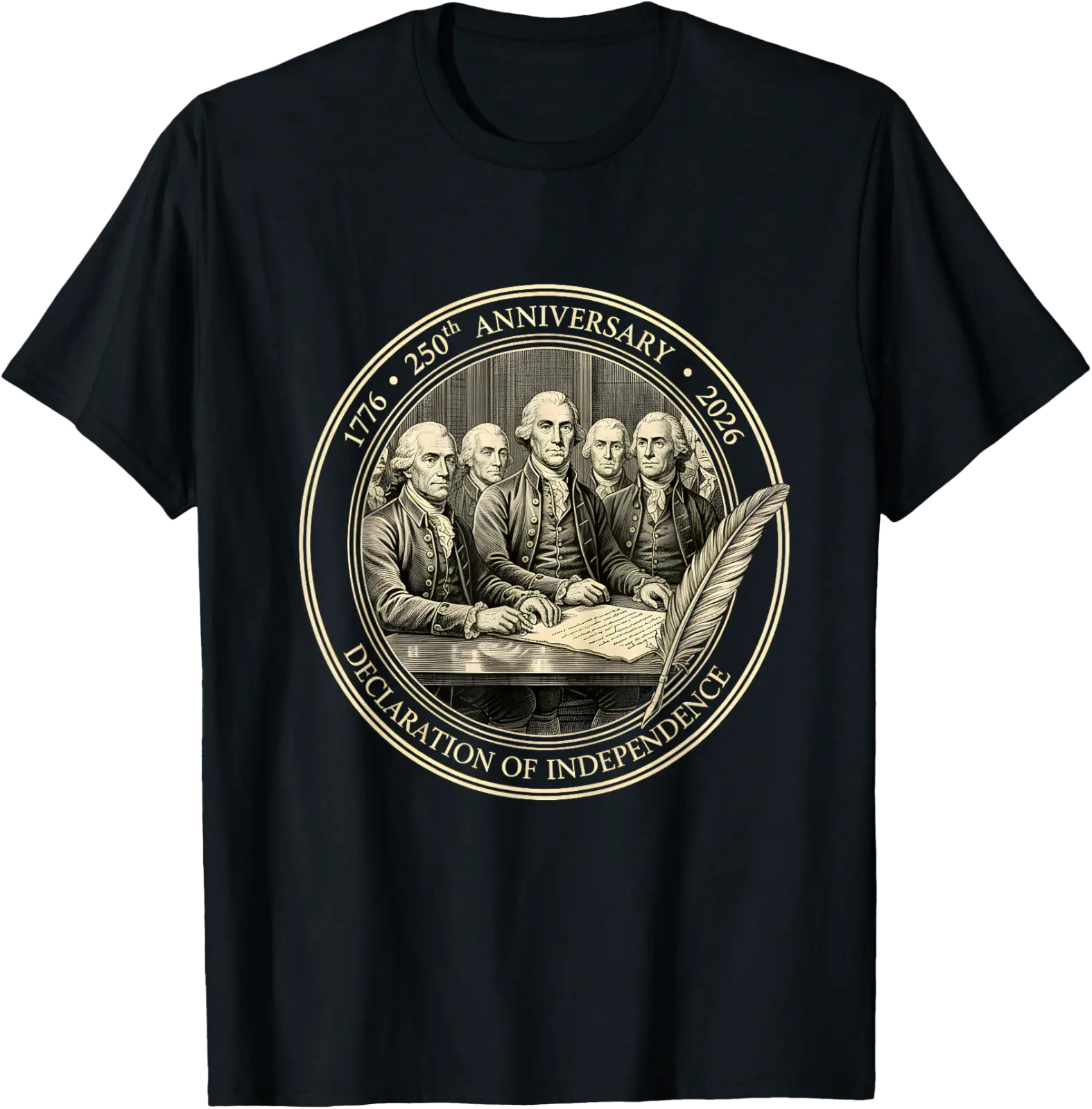 250 Years 1776-2026 250Th Birthday Declaration Independence T-Shirt ...