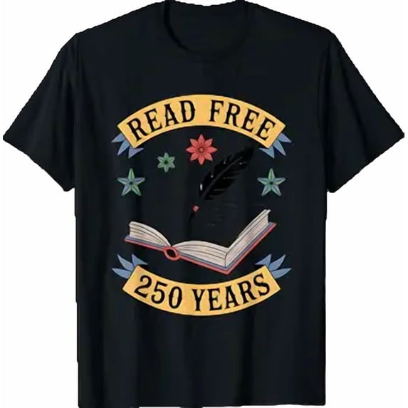 250 Years 1776-2026 250th Birthday Reading T-Shirt - Walmart.com