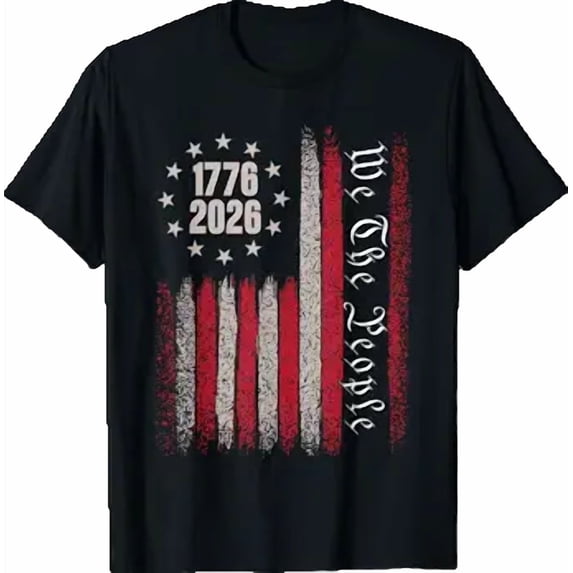 250 Years 1776 2026 USA Flag We The People T-Shirt - Walmart.com