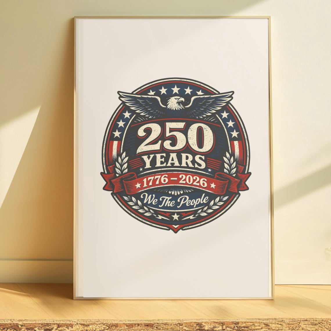 250 Years 1776-Rolled Historic Anniversary, Unframed Paper Poster ...