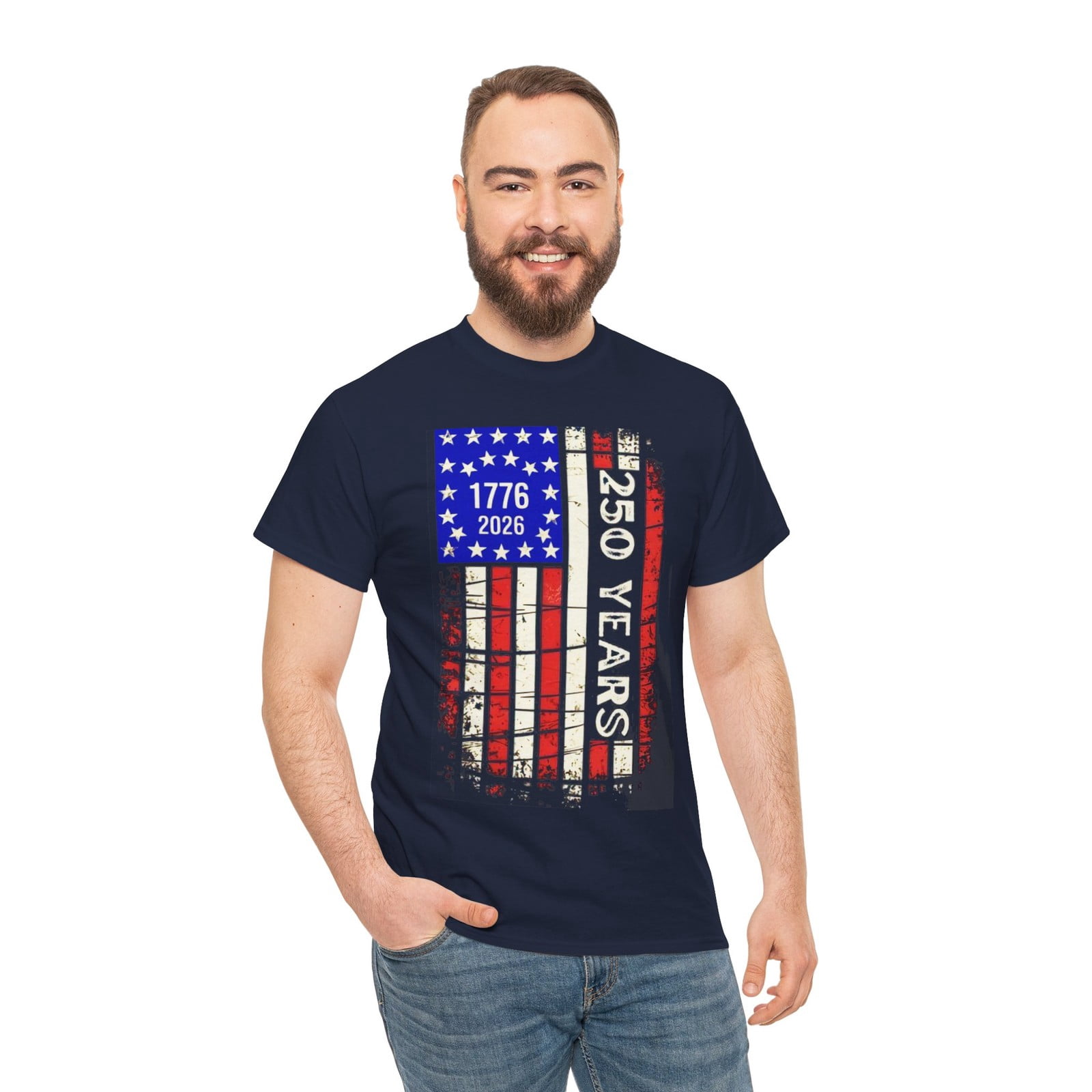 250 Years America 1776-2026 USA Flag Patriotic Independence T-shirt ...