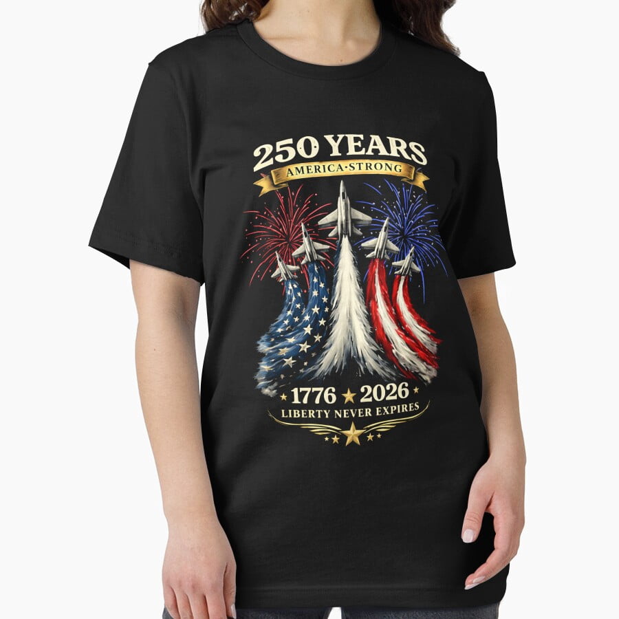 250 Years America 250 Anniversary Us Flag T-Shirt - Walmart.com