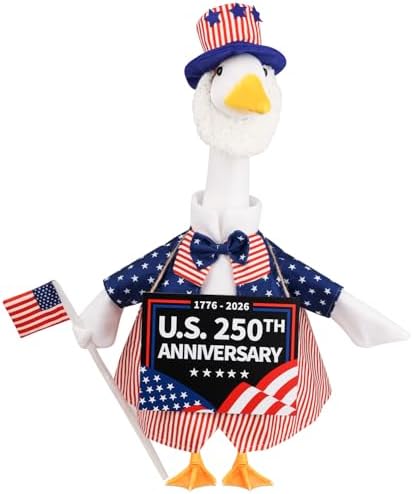 250 Years America 4th of July Porch Goose Outfits with US Flag 250th ...