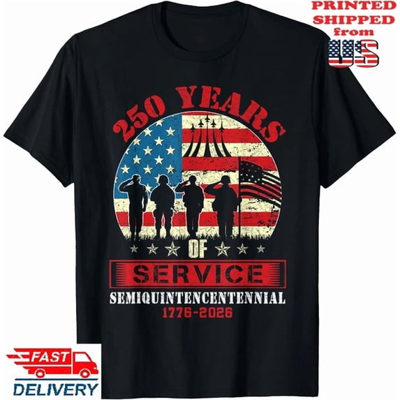 250 Years America Anniversary 250th Independence Day T-Shirt, Unisex ...
