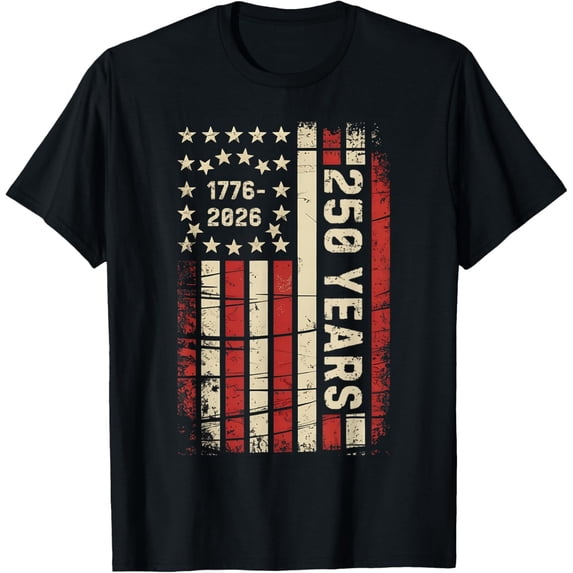 250 Years America Anniversary 250th Independence Day Vintage T-Shirt ...