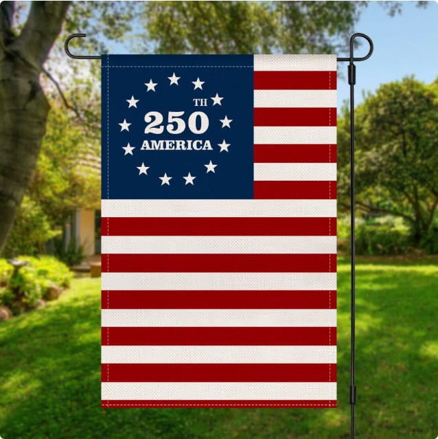 250 Years America Anniversary Garden Flag, Double-sided 250 American ...
