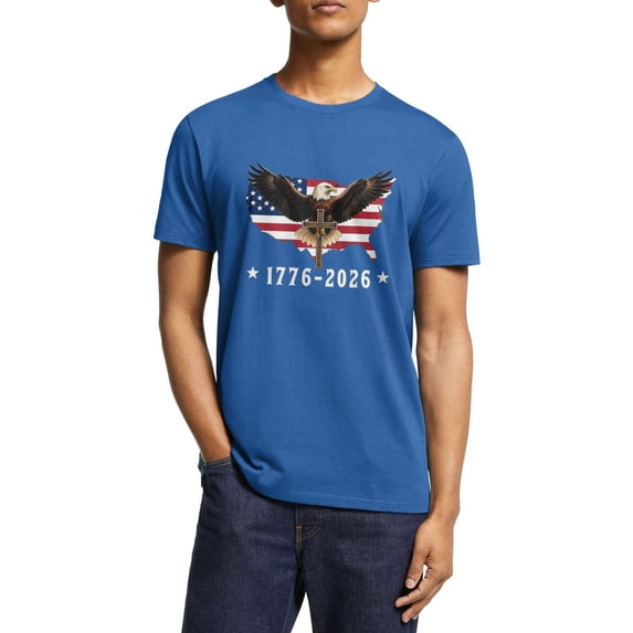 250 Years America Anniversary Men Short Sleeve T Shirts, Vintage USA ...