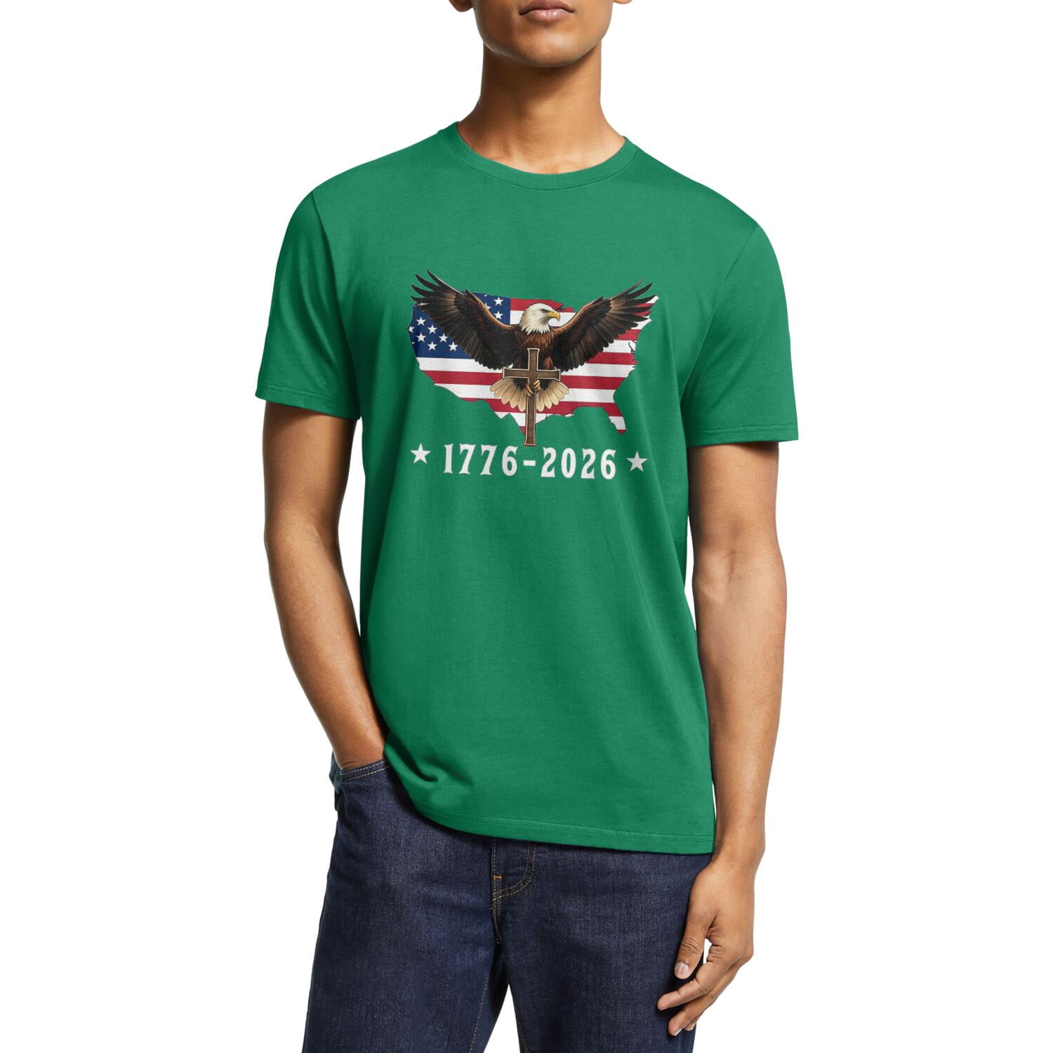 250 Years America Anniversary Men Short Sleeve T Shirts, Vintage USA ...