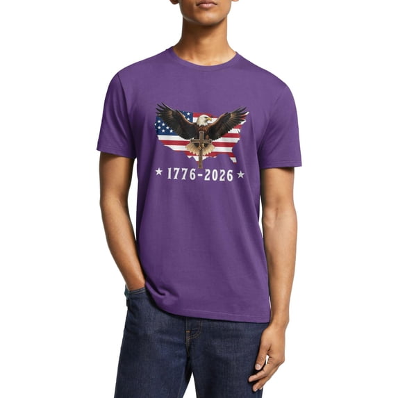 250 Years America Anniversary Men Short Sleeve T Shirts, Vintage USA ...