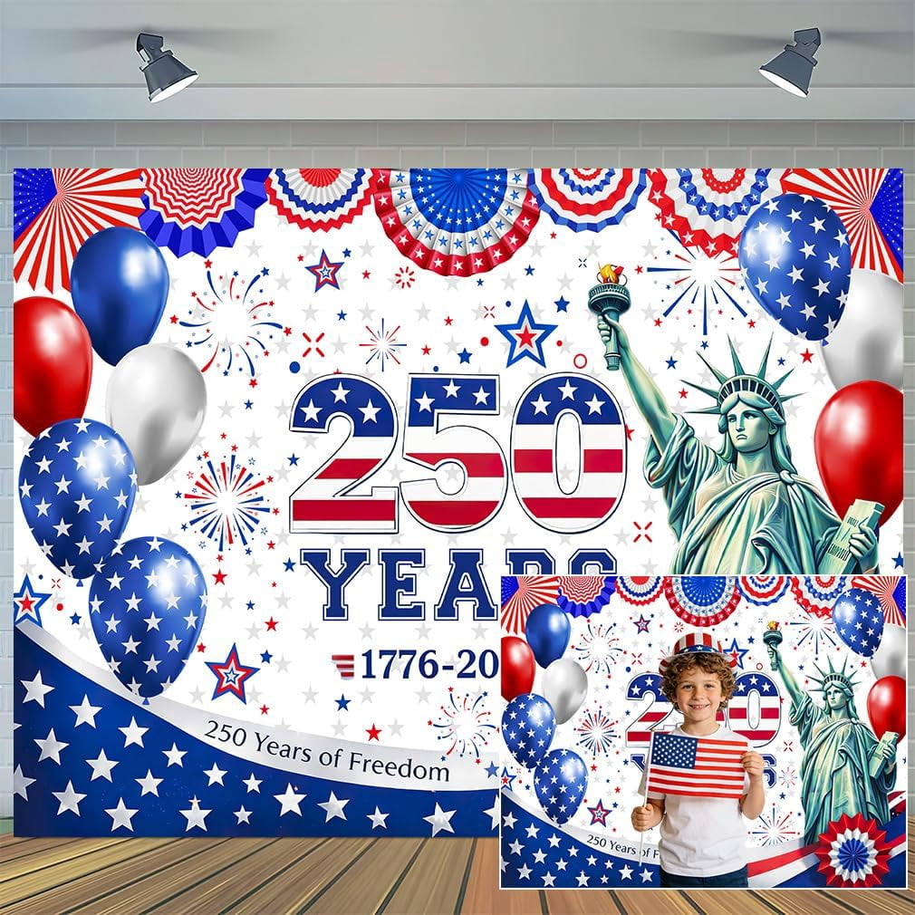 250 Years America Backdrop 250th Anniversary Patriotic Photography ...