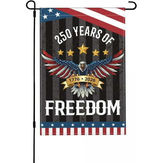 250 Years America Garden Flag - 12x18 Inch 250th Anniversary USA Yard ...