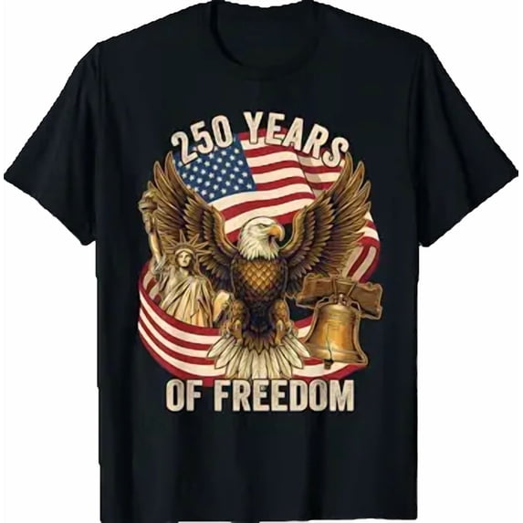 250 Years American 1776-2026 250th Birthday 250th USA T-Shirt - Walmart.com