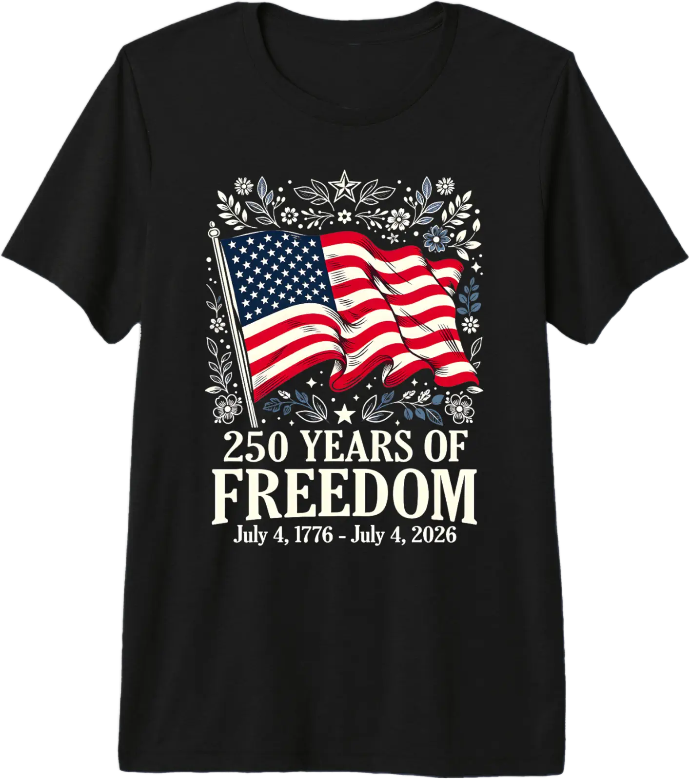 250 Years American Flag Anniversary Usa 250Th Birthday Tri-Blend T ...