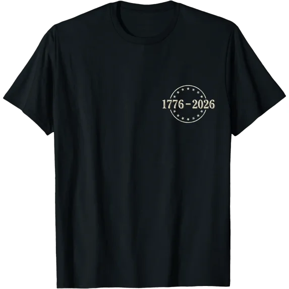250 Years American Flag - Front And Back T-Shirt, Unisex T-Shirt ...
