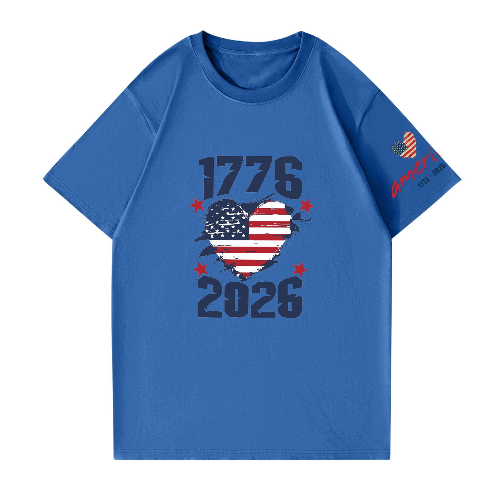 250 Years American Flag T-Shirts for Women Cute Goose Classic Print ...