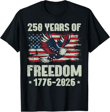 250 Years American USA 250th Anniversary Men Women T-Shirt - Walmart.com