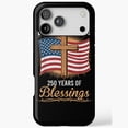 250 Years Blessings American Flag Cross Faith Phone Case for iPhone 17 ...