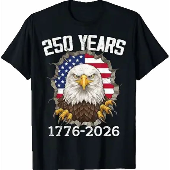 250 Years Eagle Flag American Patriotic T-Shirt - Walmart.com