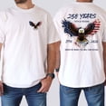 250 Years Faith And Freedom Patriotic Eagle Christian Graphic Casual T ...