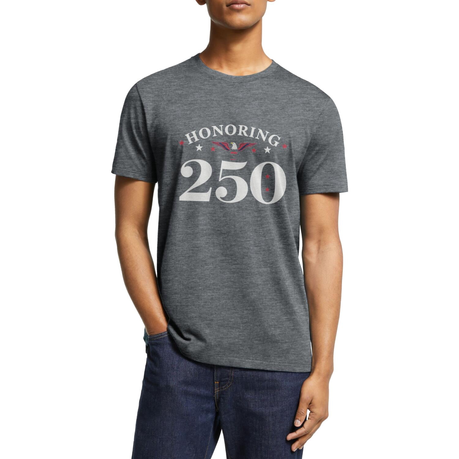 250 Years of Freedom 250th Anniversary T-Shirt in Charcoal-grey with ...