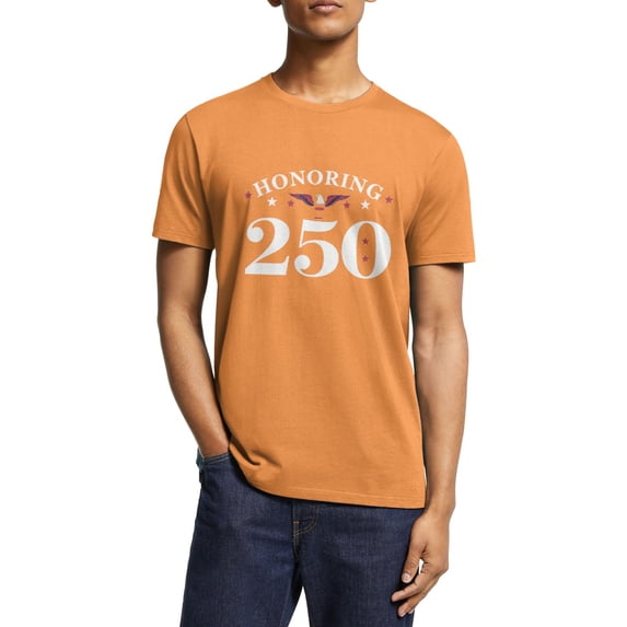 250 Years of Freedom 250th Anniversary T-Shirt in Orangish with ...