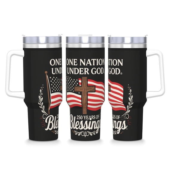 250 Years of Freedom Tumbler – Insulated, 40oz, with Lid and Straw ...
