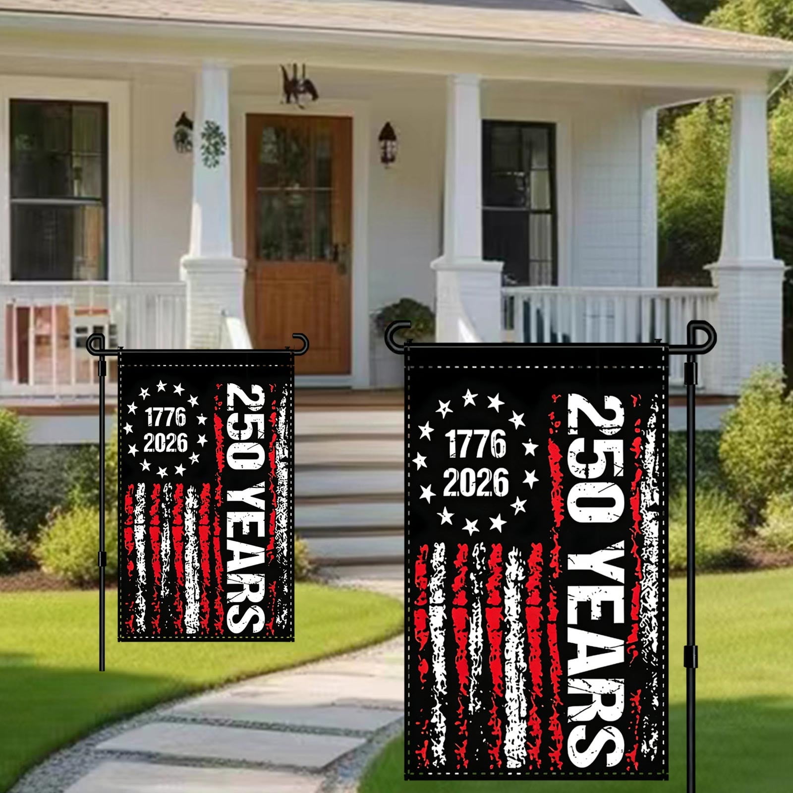 250 Years Garden Flag 12x18 America 250th Anniversary 1776 2026 ...