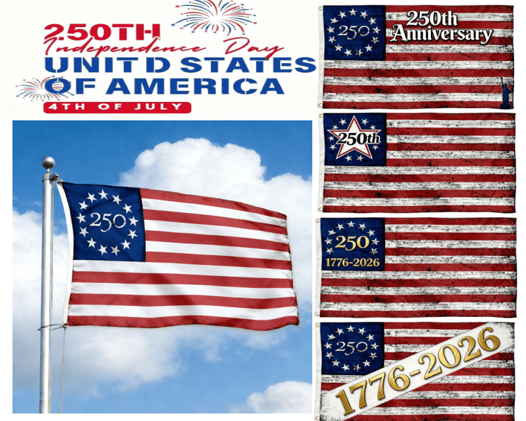 250 Years Garden Flag,America 250th Anniversary Flag 60×36 Inch,1776 ...