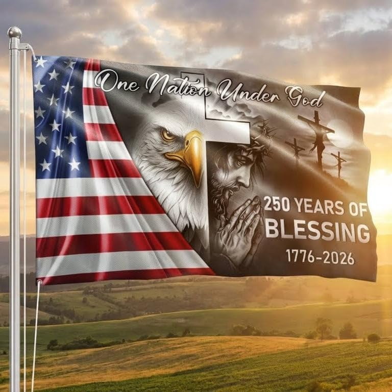 250 Years Of Bleesing America 3x5 Flag Double Sided, 1776-2026 250th ...
