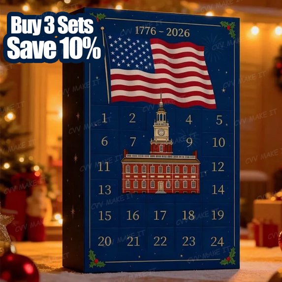 250 Years Of Freedom Patriotic Countdown Box Advent Calendar 2026 ...