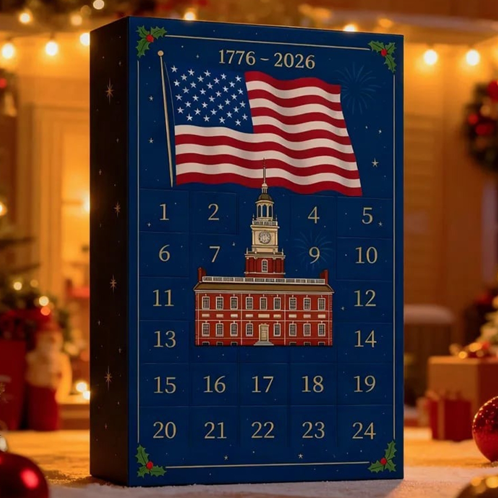 250 Years Of Freedom Patriotic Countdown Box Advent Calendar 4th of ...