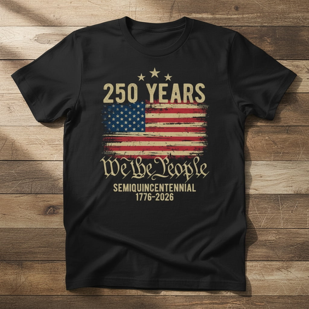 250 Years Of Independence America 250th Years Anniversary Front Back T ...