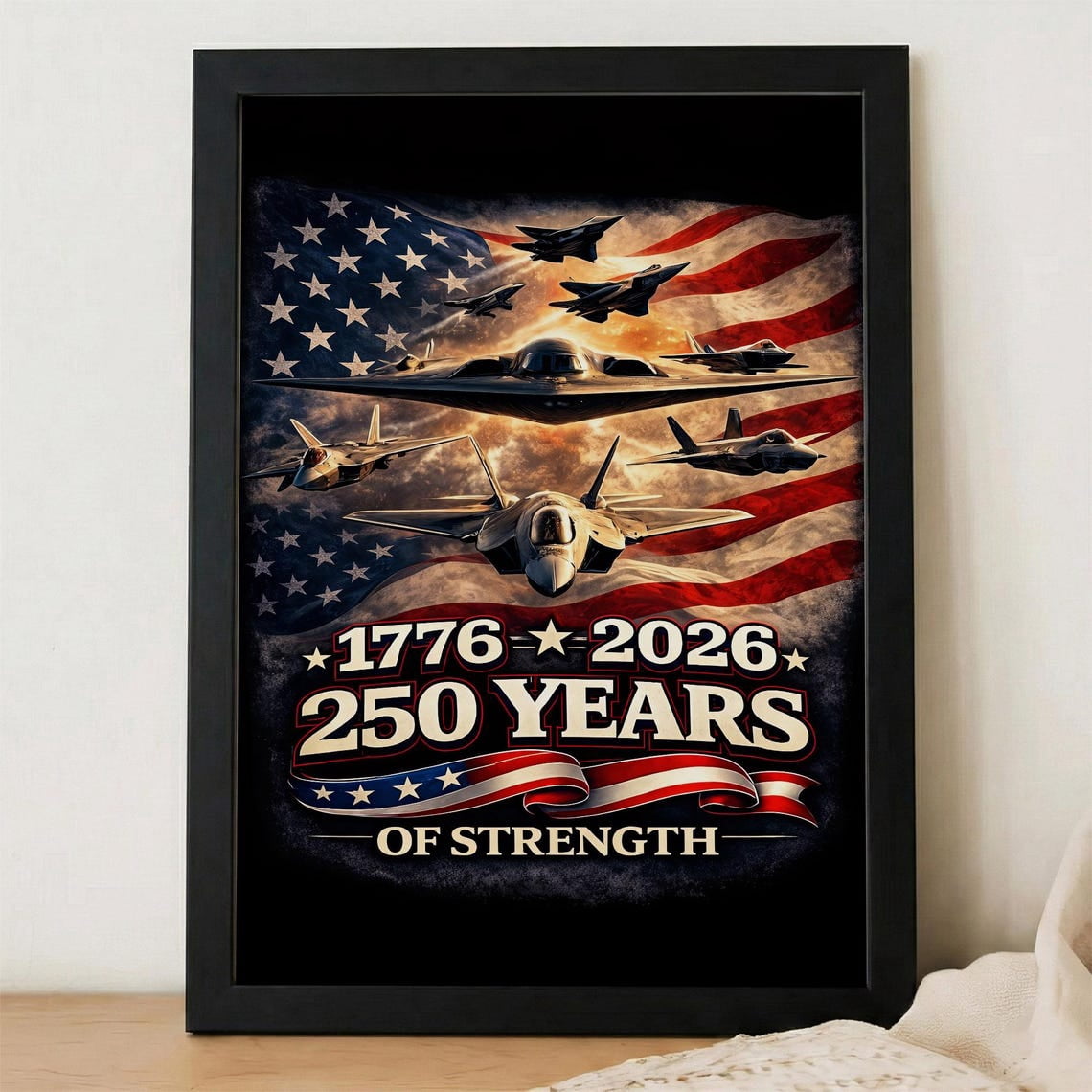250 Years Strong United Garden Anniversary USA 1776 Military Tribute ...