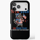 250 Years Trash Management Raccoon Flag Phone Case for iPhone 11 to 17 ...