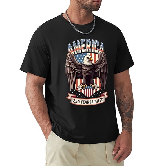 250 Years United States Of America Bald Eagle & American Flag Patriotic ...