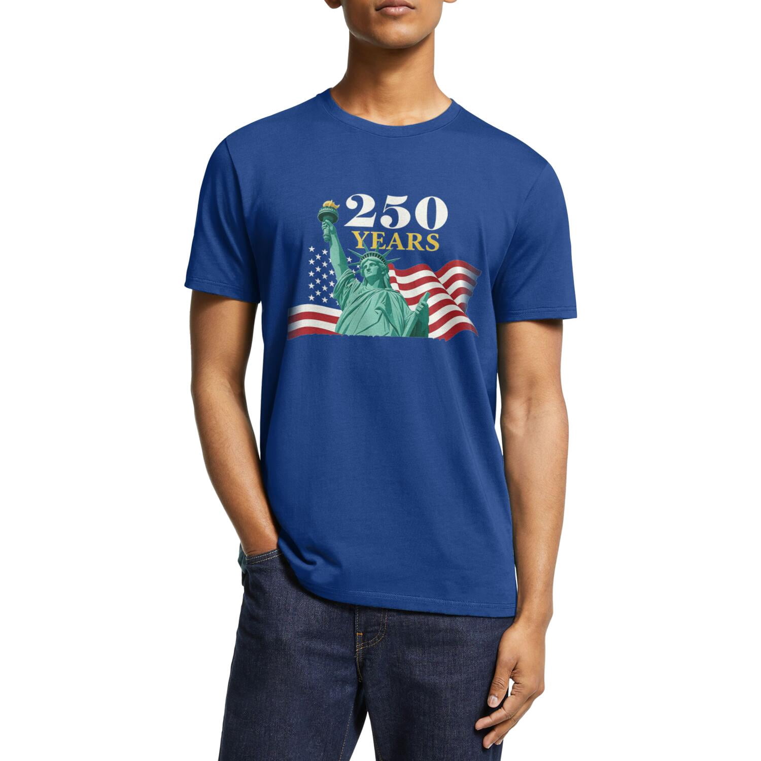 250 Years United States Anniversary Men T Shirts, Vintage USA Flag ...