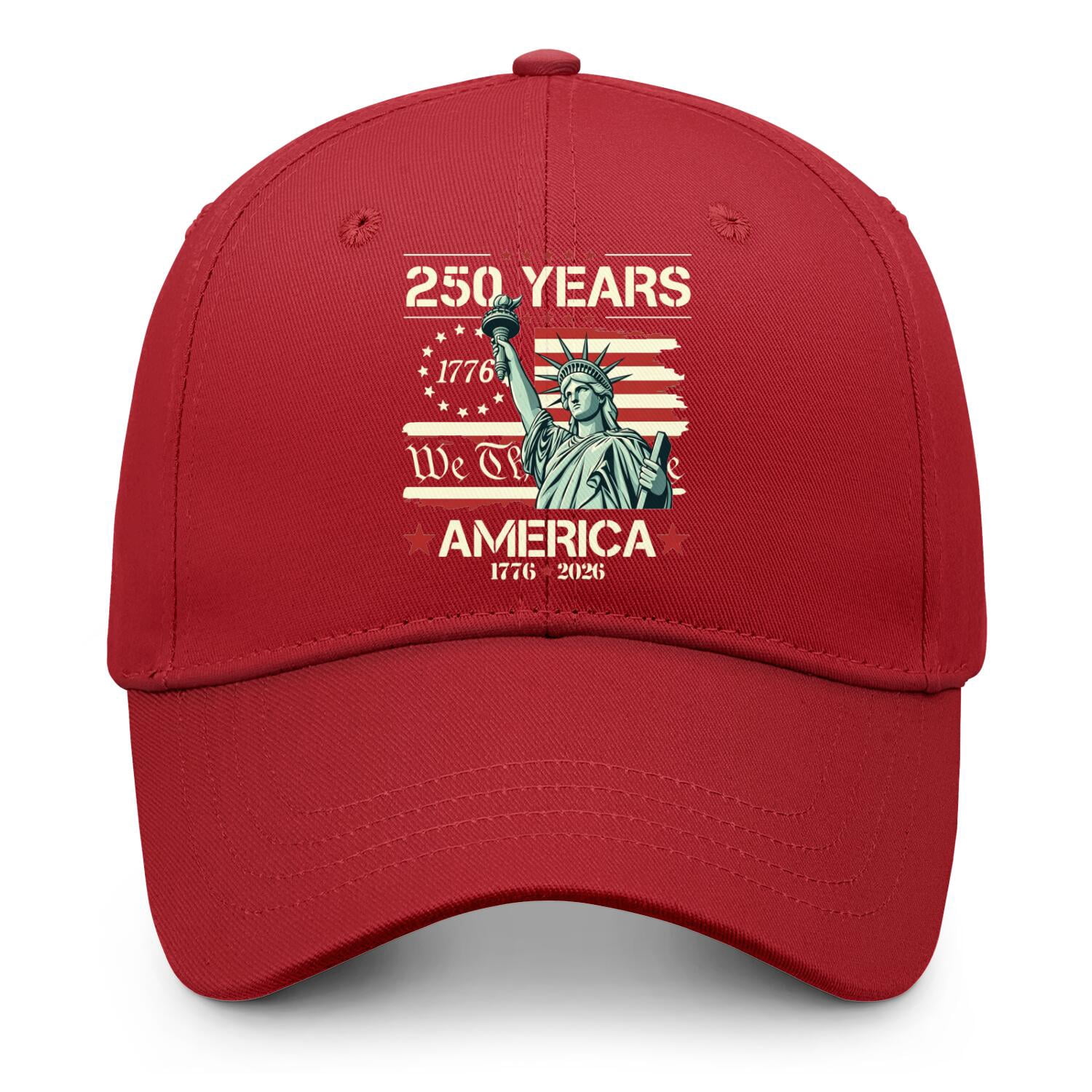250 Years, We The People,Lady Liberty with American Flag Background ...