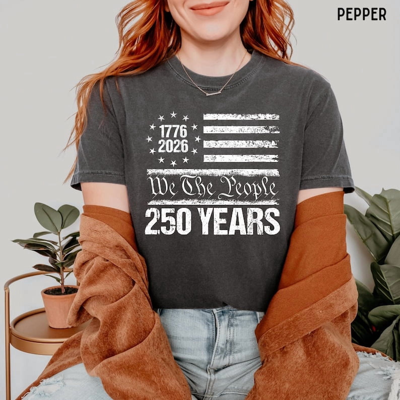 250 Years of America Graphic T-Shirt, Eagle and Flag Design - Comfort ...