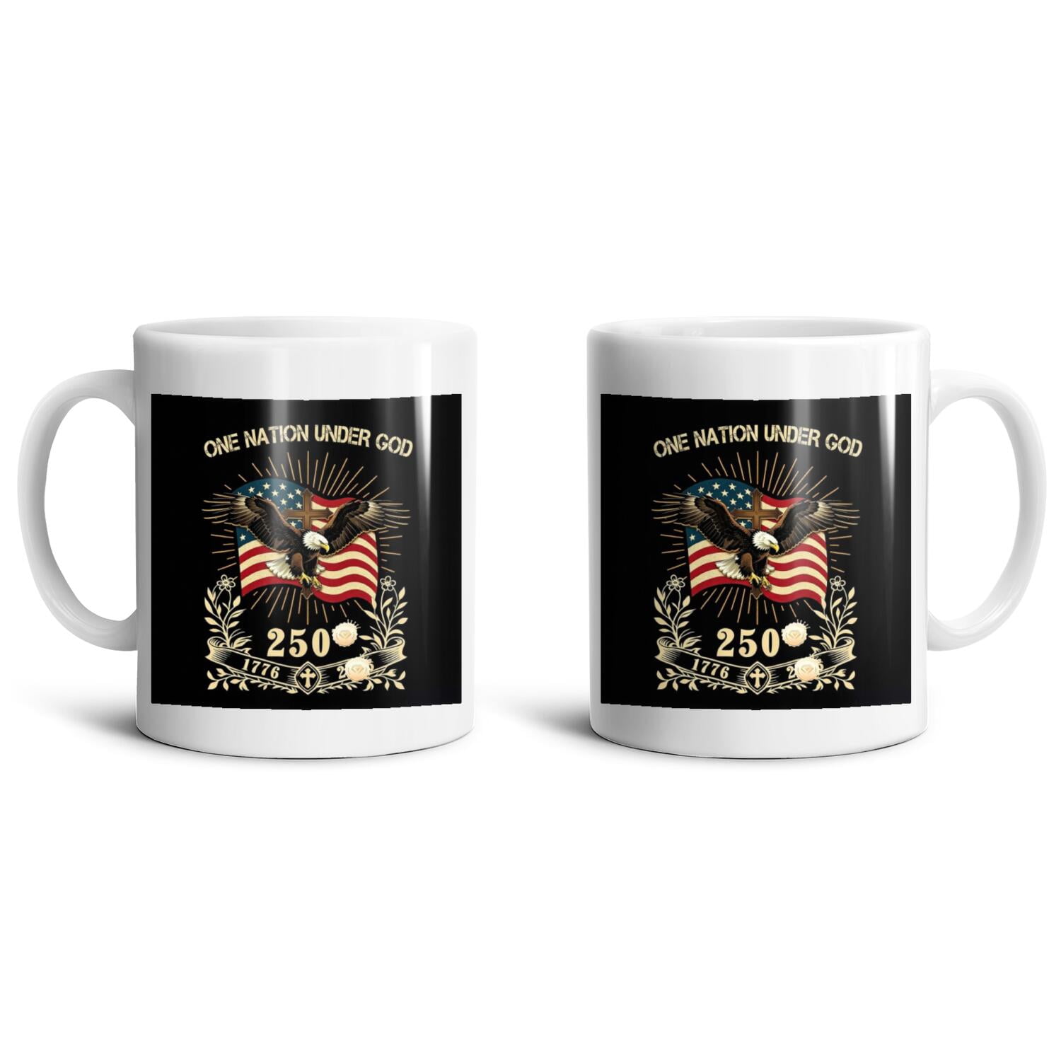 250 Years of Freedom Coffee Mug with Freedom Inspired Artwork for Daily ...