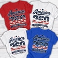 250 Years of Freedom Family Matching T-Shirt, Vintage Patriotic America ...