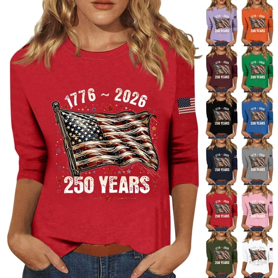 250 Years of Freedom Patriotic Pullover for Women - 1776-2026 Vintage ...
