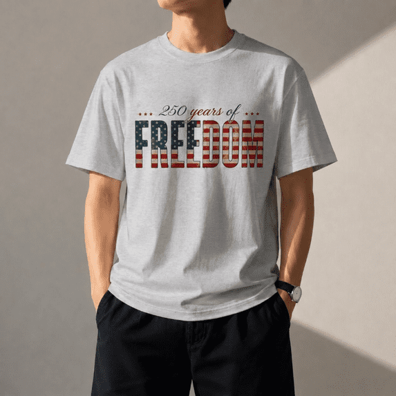 250 Years of Freedom Patriotic USA Graphic T-Shirt for Men & Women ...