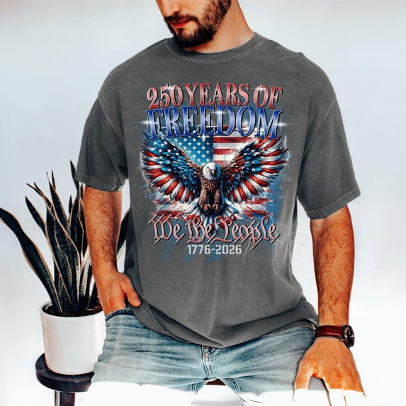250 Years of Freedom Shirt, 1776-2026 USA Flag Patriotic Tee, 250th ...