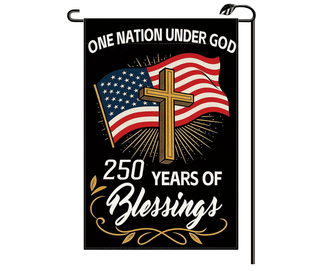 250 Years of Independence Anniversary Blessings America Flag 28x40 POLE ...