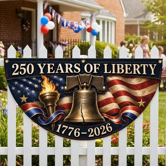 250 Years of Liberty Fan flag Patriotic USA 1776-2026 Yard Decor ...