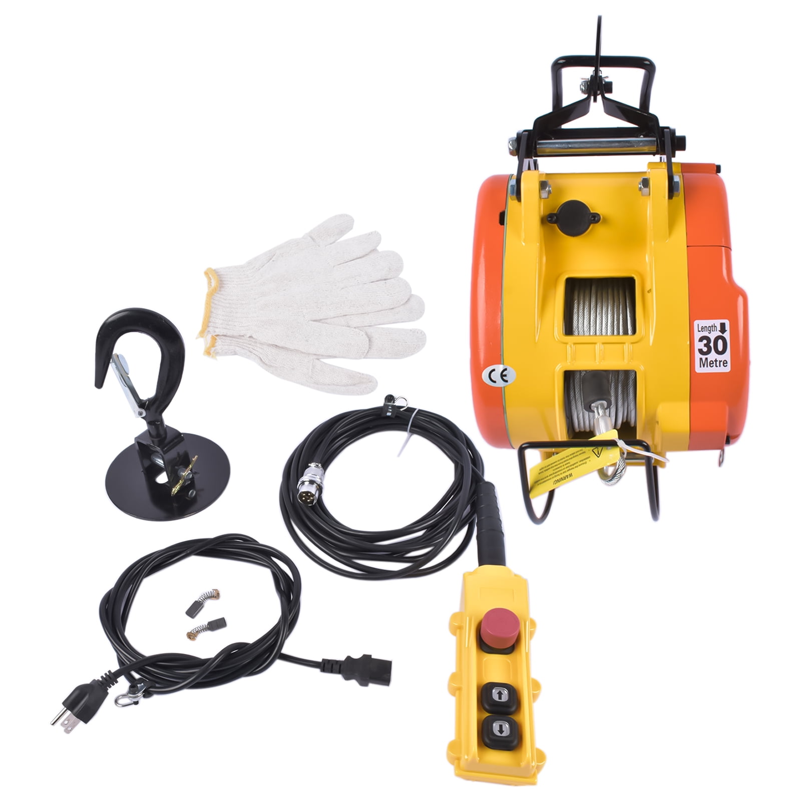 250 kg/550 lbs Electric Hoist 110 Volt Portable Power Electric Chain ...