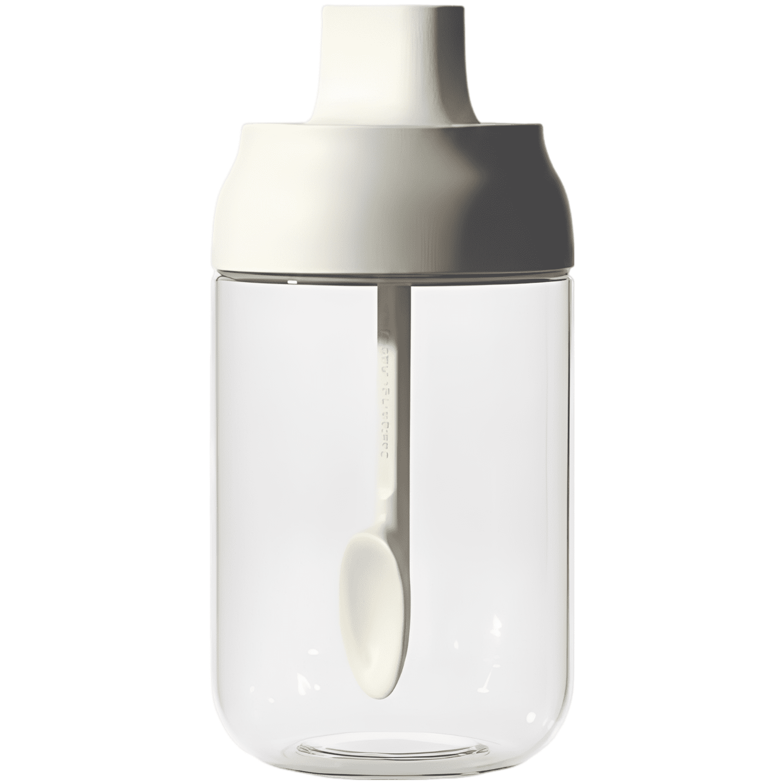 250 ml Glass Seasoning Spice Jar, Integrated Lid & Spoon, Moisture ...