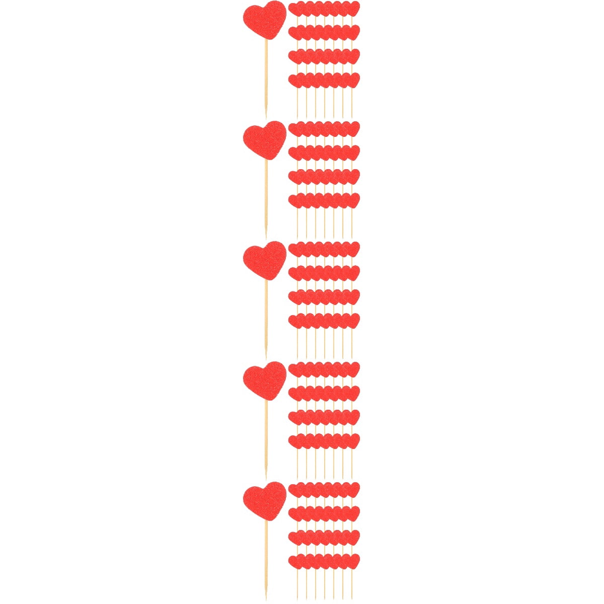 250 pcs Heart Design Cake Picks Cupcake Toppers Cake Decorations ...