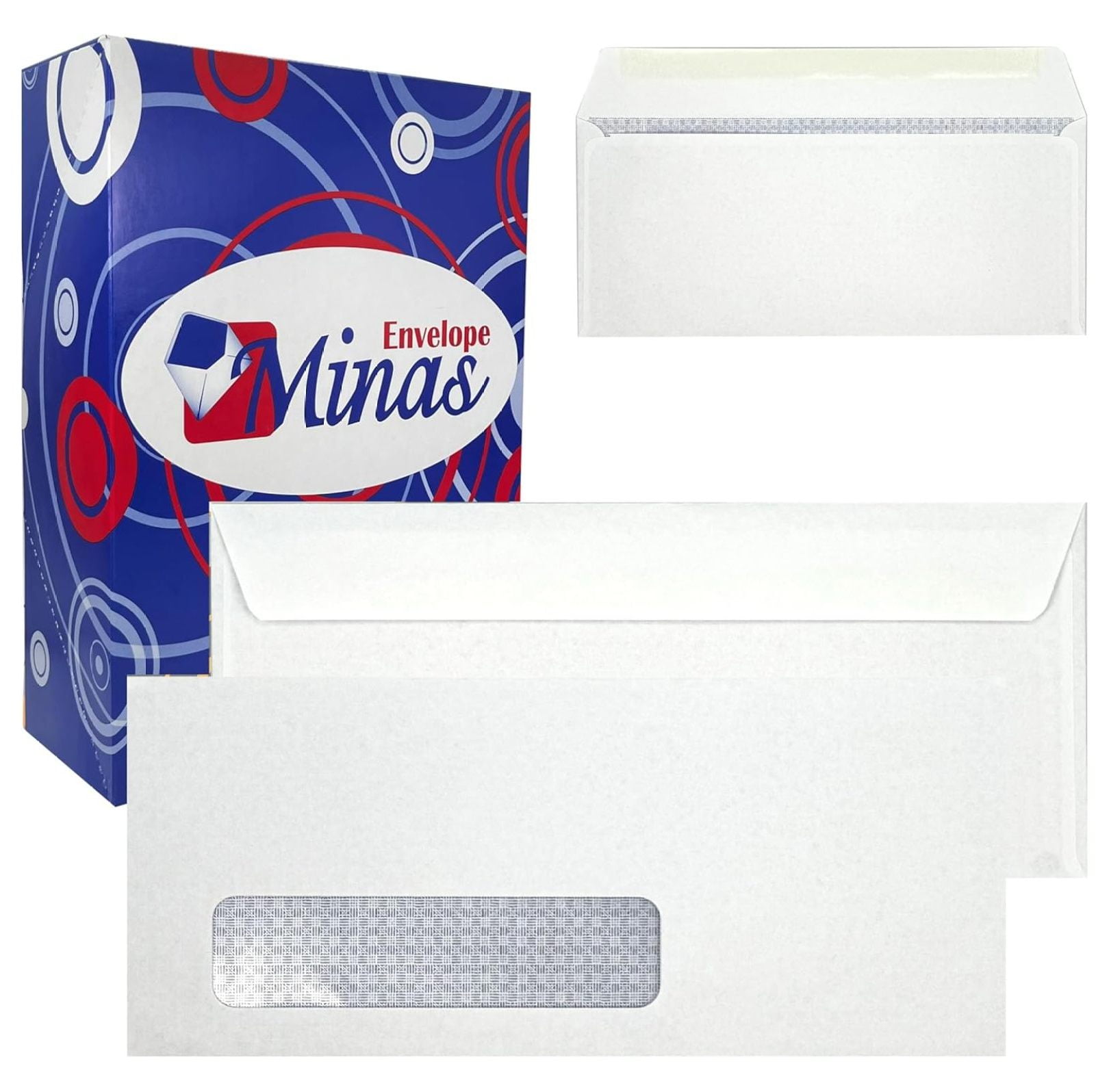 2500 No. 9 Business Envelope, Left Window, 3 7/8 x 8 7/8, Tinted, Gum ...