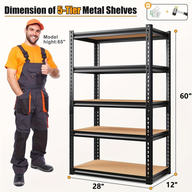 2500 pounds / 2000 pounds Garage Storage Shelf 40 inches wide. Heavy ...